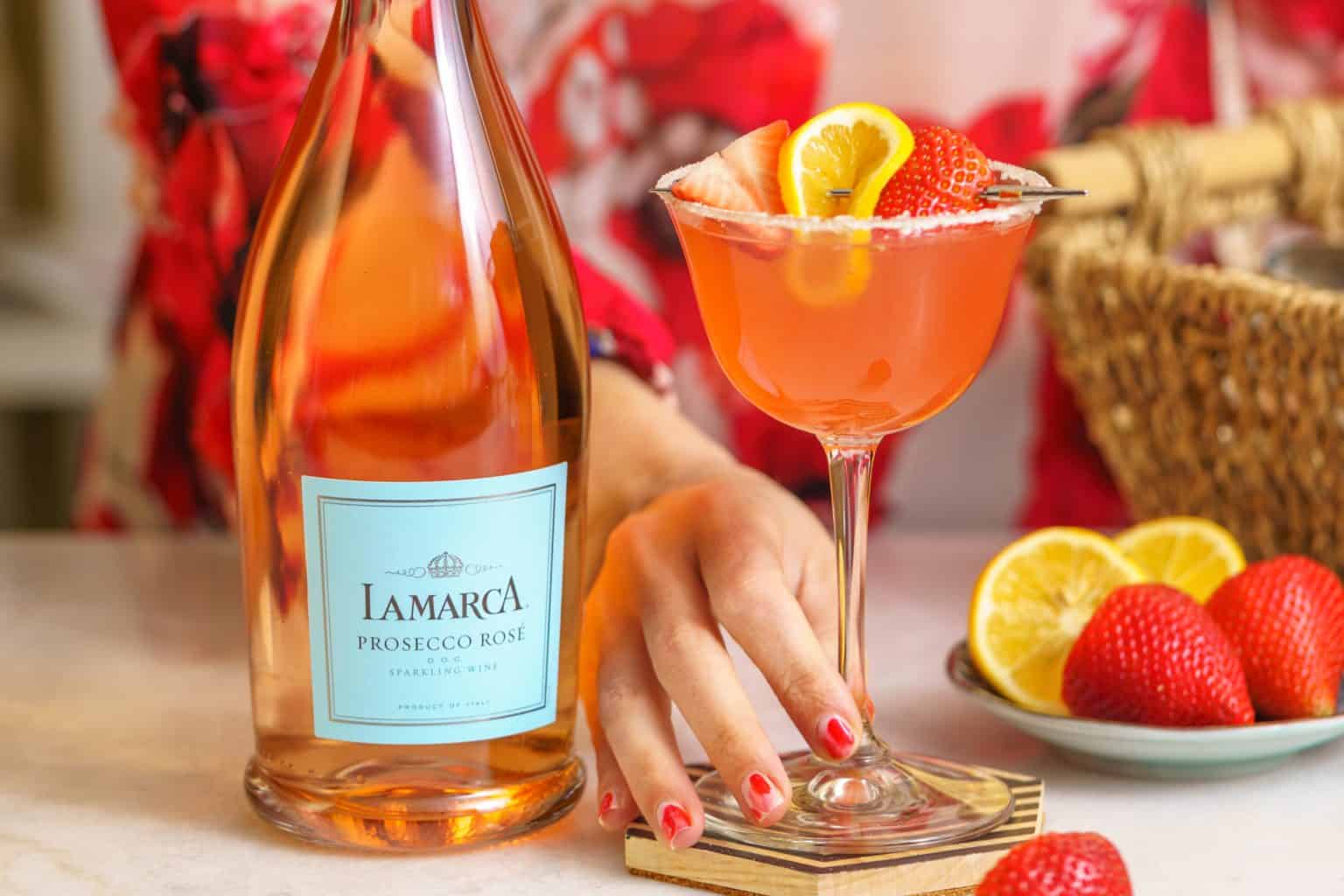 Italian Prosecco Strawberry Lemon Drop - Beautiful Booze; Stylish ...